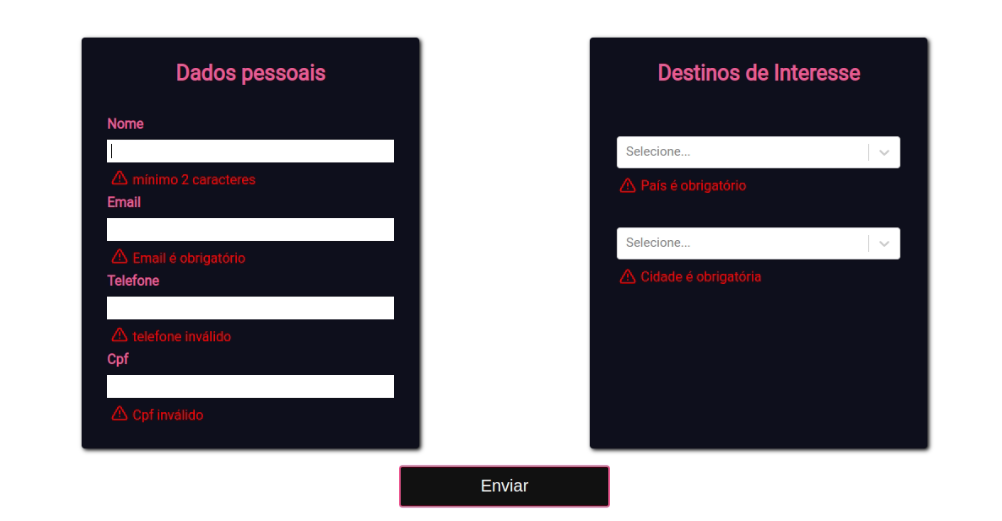 GitHub - antoniomrrds/destiny-project: Projeto desenvolvido com React, React Hook Form, yup e ...
