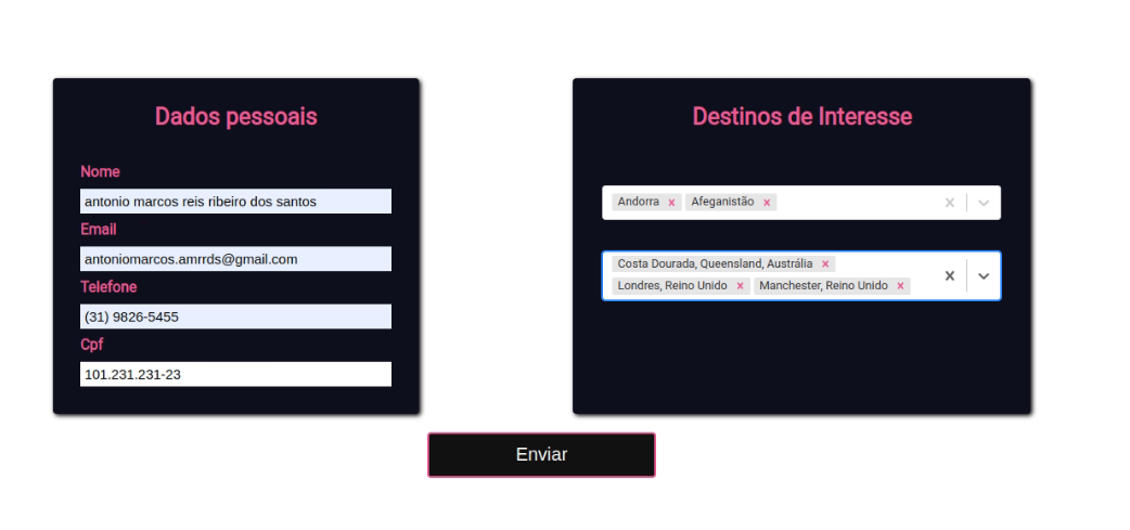 GitHub - antoniomrrds/destiny-project: Projeto desenvolvido com React, React Hook Form, yup e ...