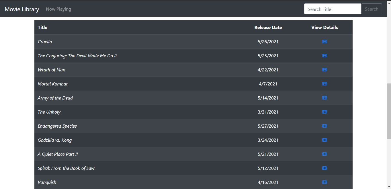 GitHub - NarishSingh/MovieLibrary: Movie Library full stack web app