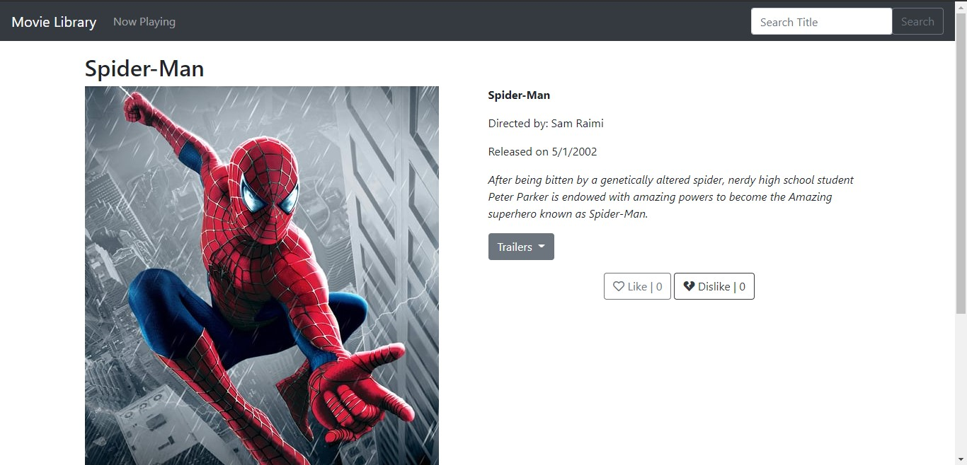 GitHub - NarishSingh/MovieLibrary: Movie Library full stack web app