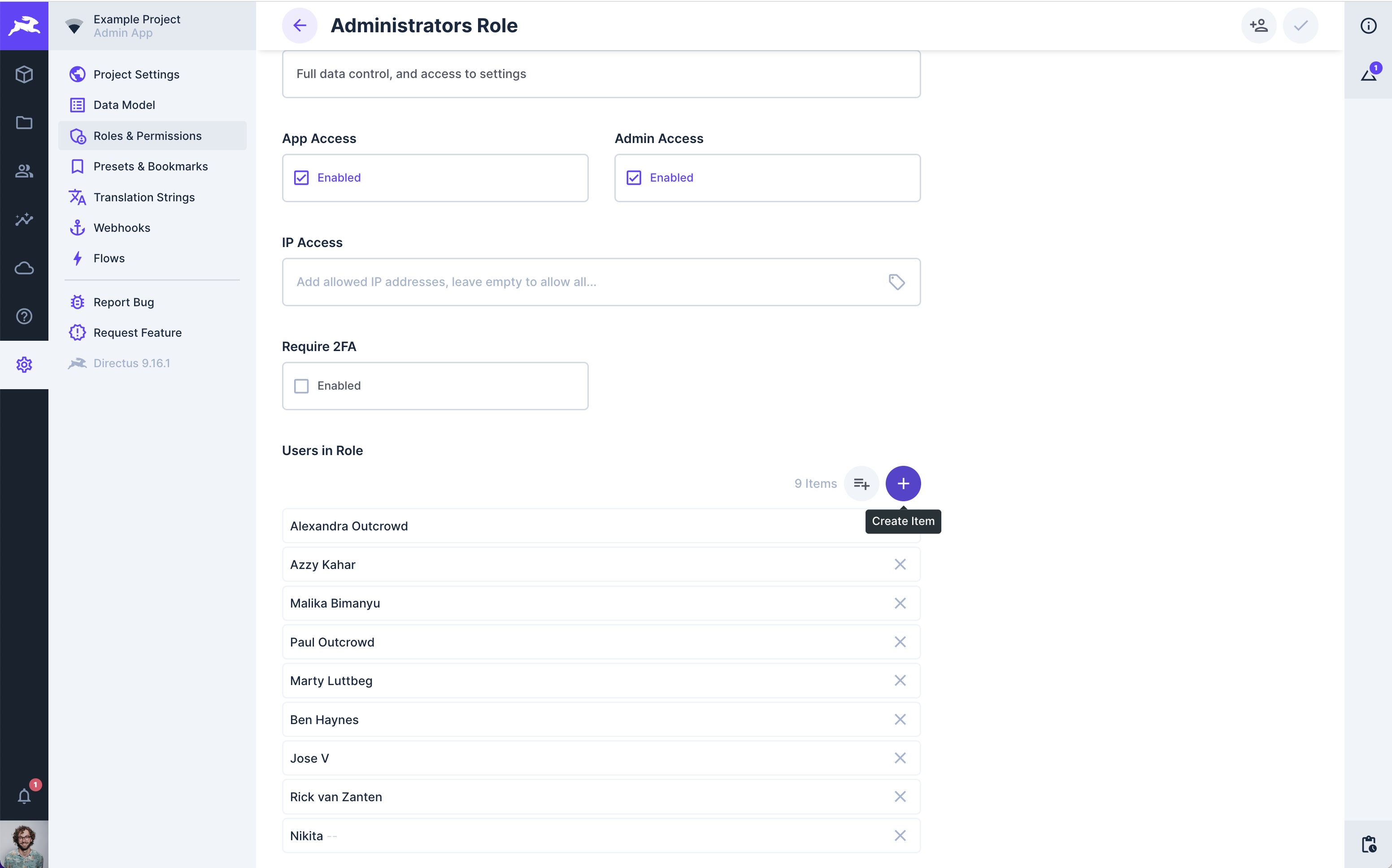 Tiny UI suggestion in Roles & Permissions · Issue #15242 · directus/directus · GitHub