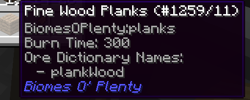 Pine planks from biomes o plenty missing compatibility with pine wood recipes · Issue #14056 ...