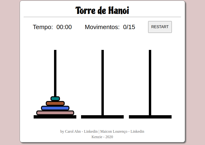 GitHub - carolahn/tower-of-hanoi-gh: Atividade em dupla realizada na Kenzie Academy Brasil.