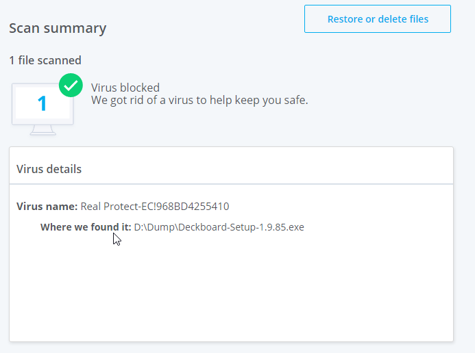 [BUG] Virus Scan McAfee · Issue #652 · rivafarabi/deckboard · GitHub