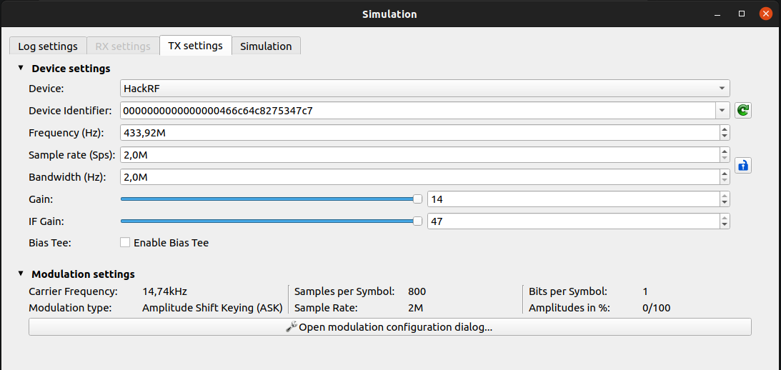 HackRF - Simulator not working · Issue #917 · jopohl/urh · GitHub