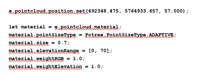 The position of the 3D point cloud · Issue #1222 · potree/potree · GitHub