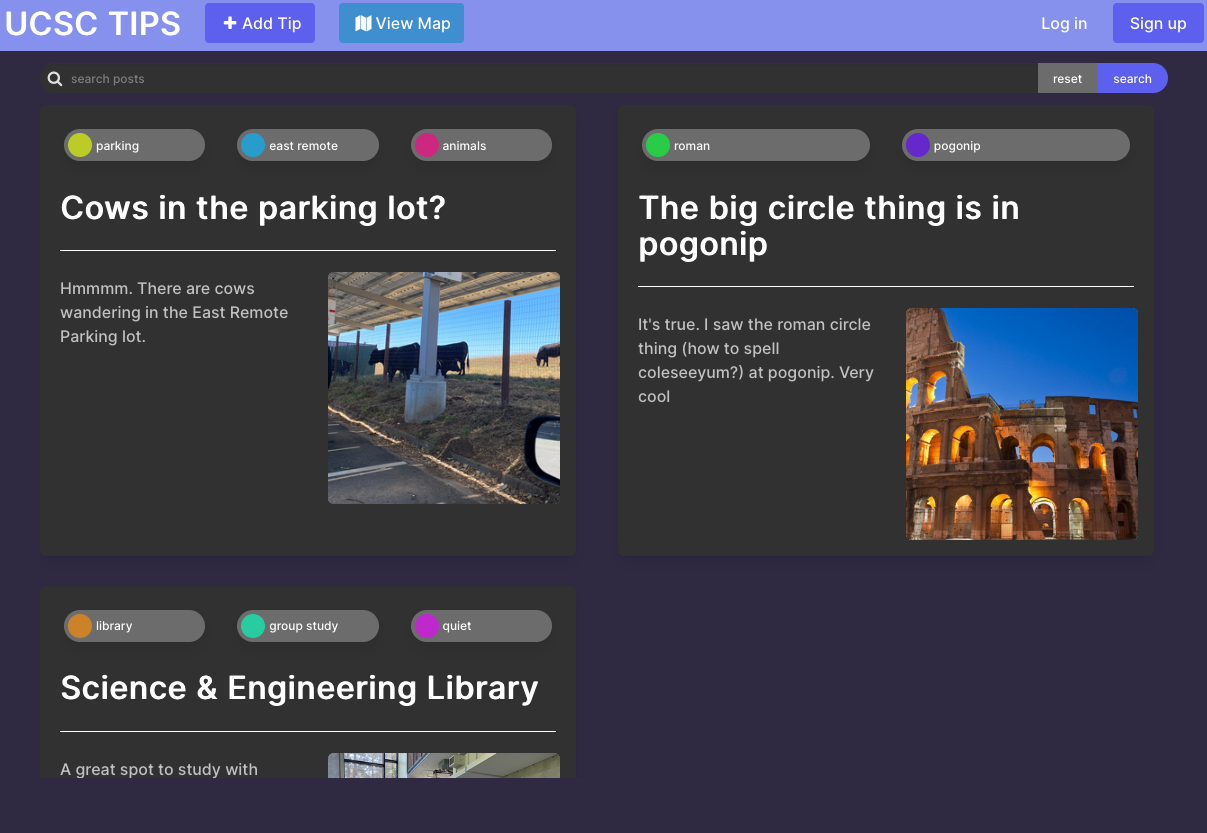 GitHub - sharont1121/UCSC_Tips: Project for CSE 183