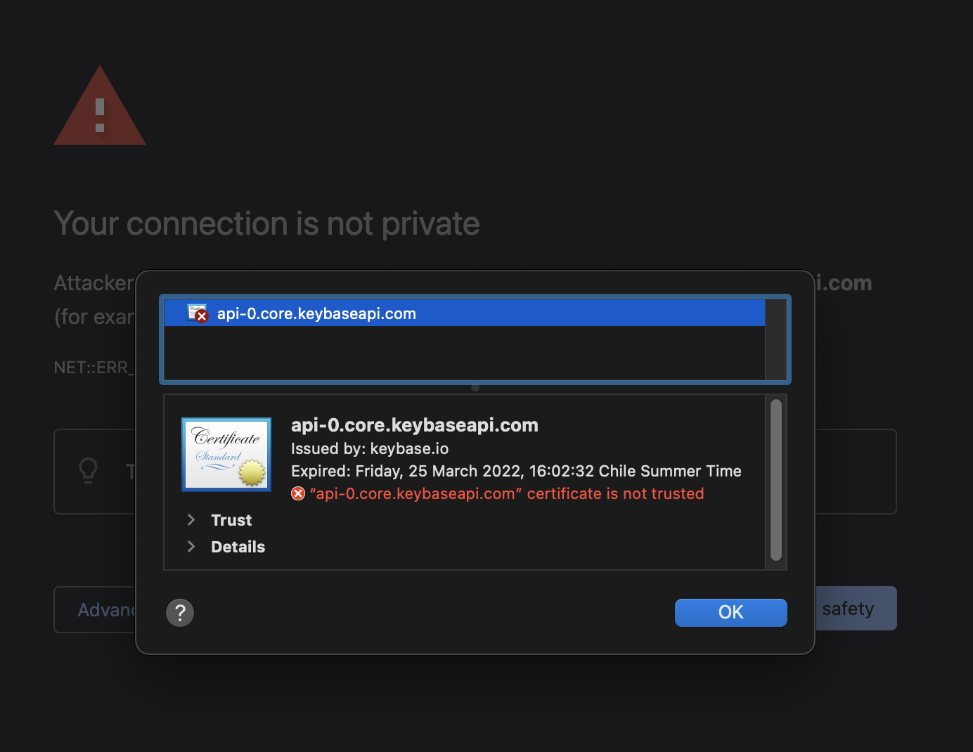 Certificate expired · Issue #24871 · keybase/client · GitHub