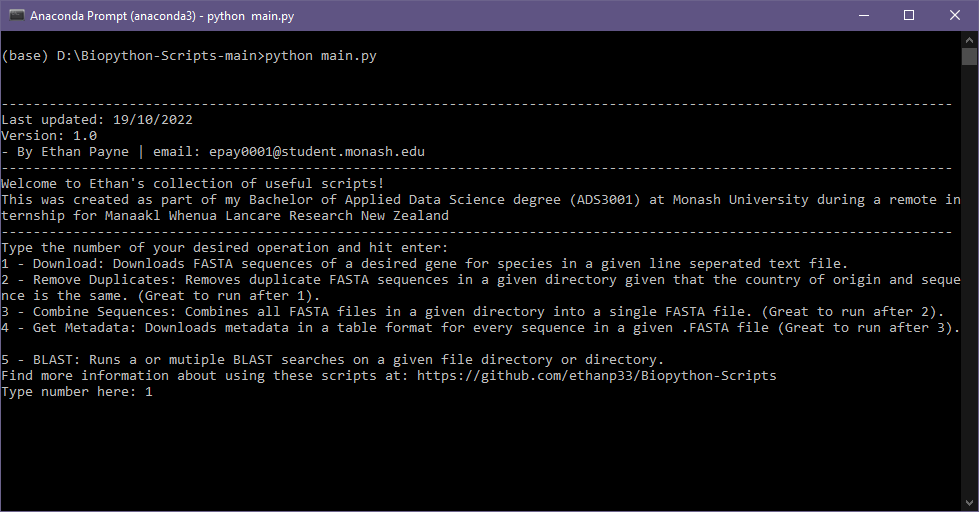 GitHub - ethan-payne/Biopython-Scripts