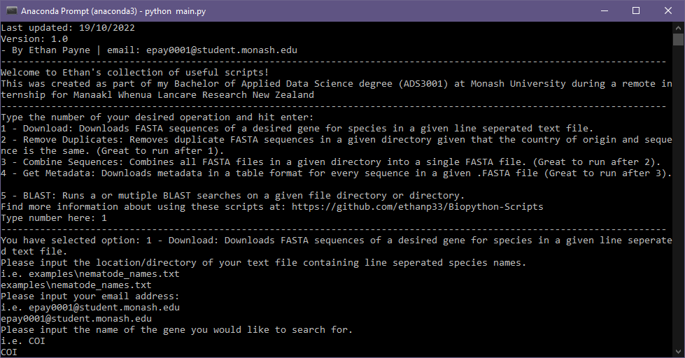 GitHub - ethan-payne/Biopython-Scripts