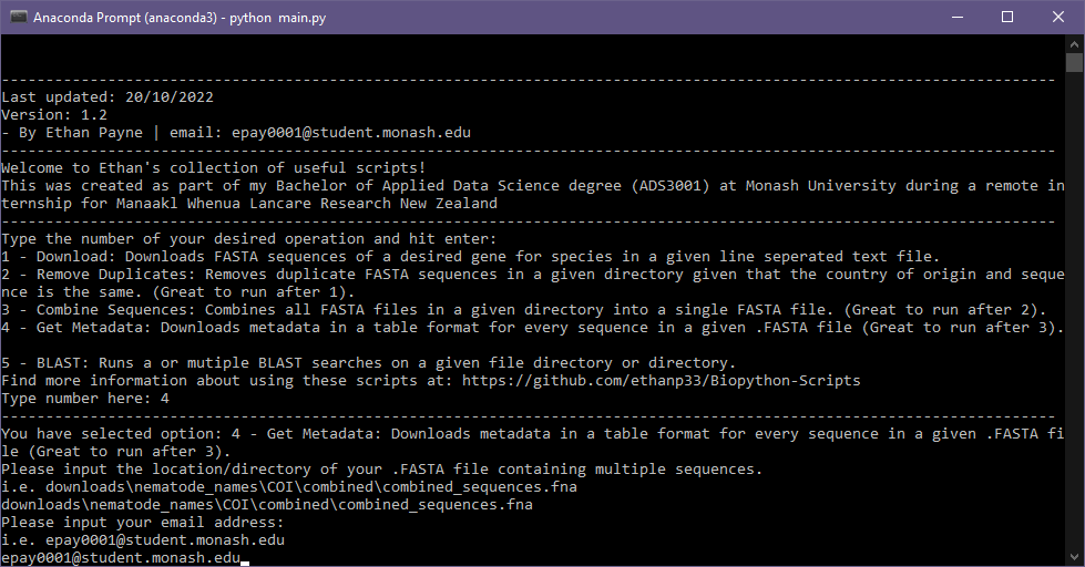 GitHub - ethan-payne/Biopython-Scripts