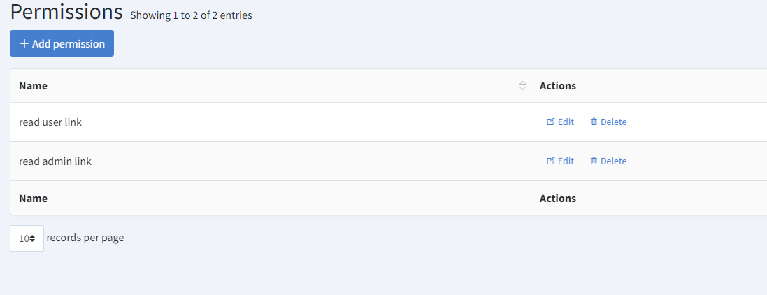Cannot get the permissions to work in v4 · Issue #217 · Laravel-Backpack/PermissionManager · GitHub