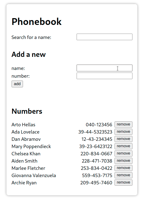 GitHub - dbonach/helsinki-fullstackopen-express: Helsinki's FullStackOpen problem submission for ...