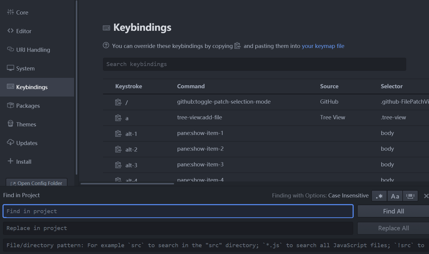 Ctrl-Shift-f not work on atom-text-editor(window10) · Issue #18645 · atom/atom · GitHub