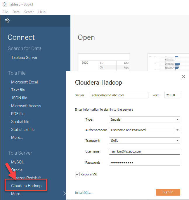 GitHub - rainmankim/tableau_server_cloudera_data_extraction: How to ...