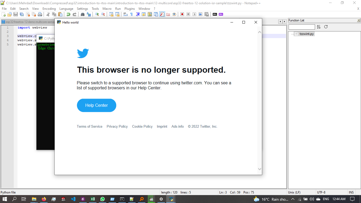 API not support the new page · Issue #898 · r0x0r/pywebview · GitHub