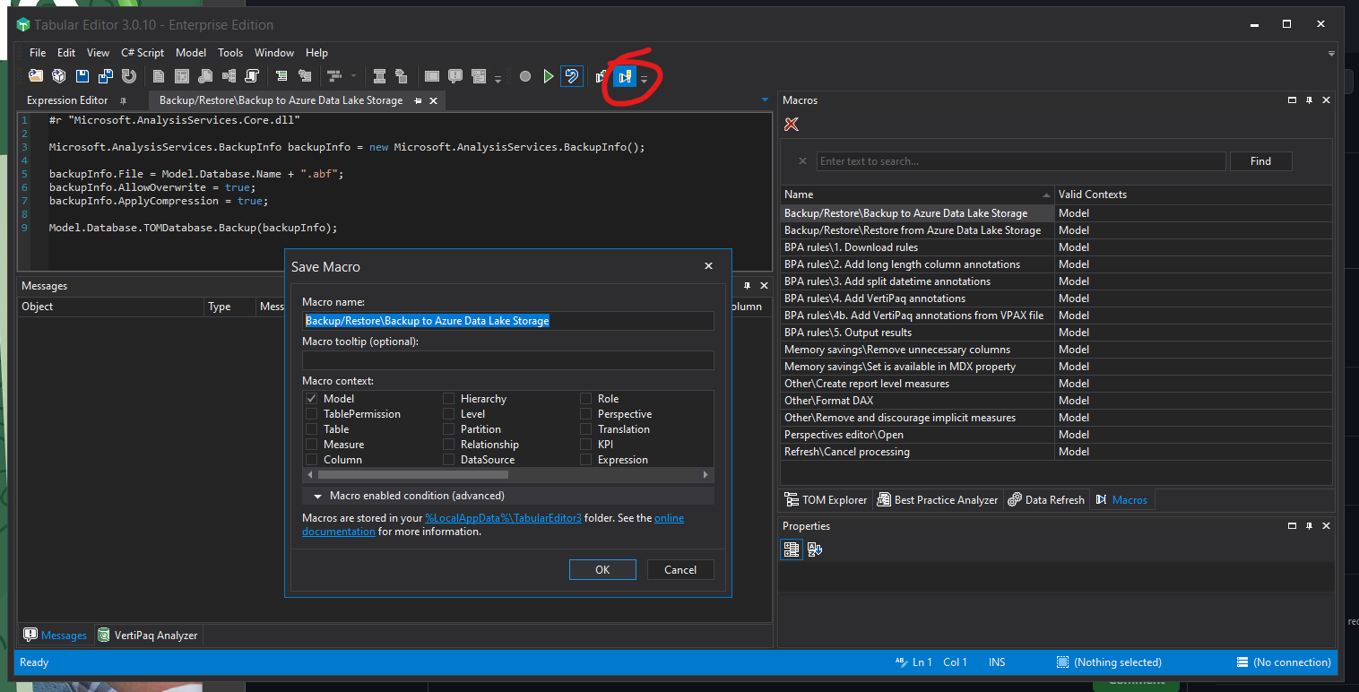 Missing Dialogue to modify Valid Contexts for a Macro · Issue #189 · TabularEditor ...