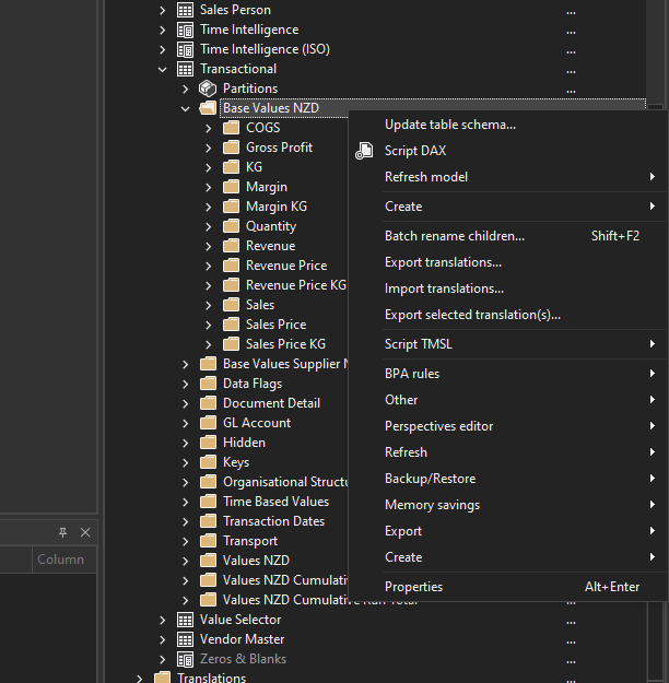 Macro Actions Ignore Object Context · Issue #248 · TabularEditor/TabularEditor3 · GitHub