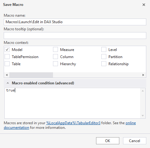 Idea: Hide macros in the context menu · Issue #440 · TabularEditor/TabularEditor3 · GitHub