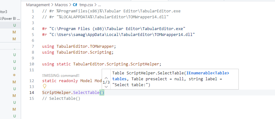 hidden overloads of ScriptHelper functions? · Issue #701 · TabularEditor/TabularEditor3 · GitHub