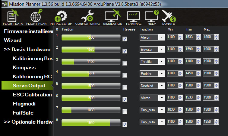 Fixed wing servo setup · Issue #10535 · mavlink/qgroundcontrol · GitHub