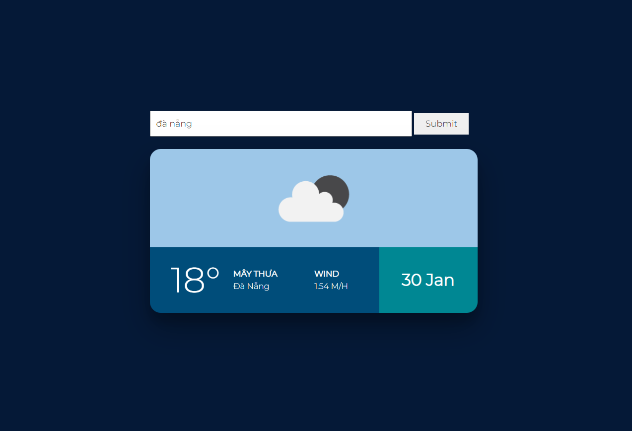 GitHub - chelCfcvn/web-weather