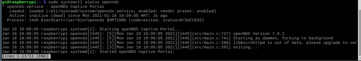 Restart nodogsplash after power shutdown · Issue #533 · nodogsplash/nodogsplash · GitHub