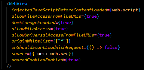 How to Reload when injectedJavaScriptBeforeContentLoaded Change? · Issue #2510 · react-native ...