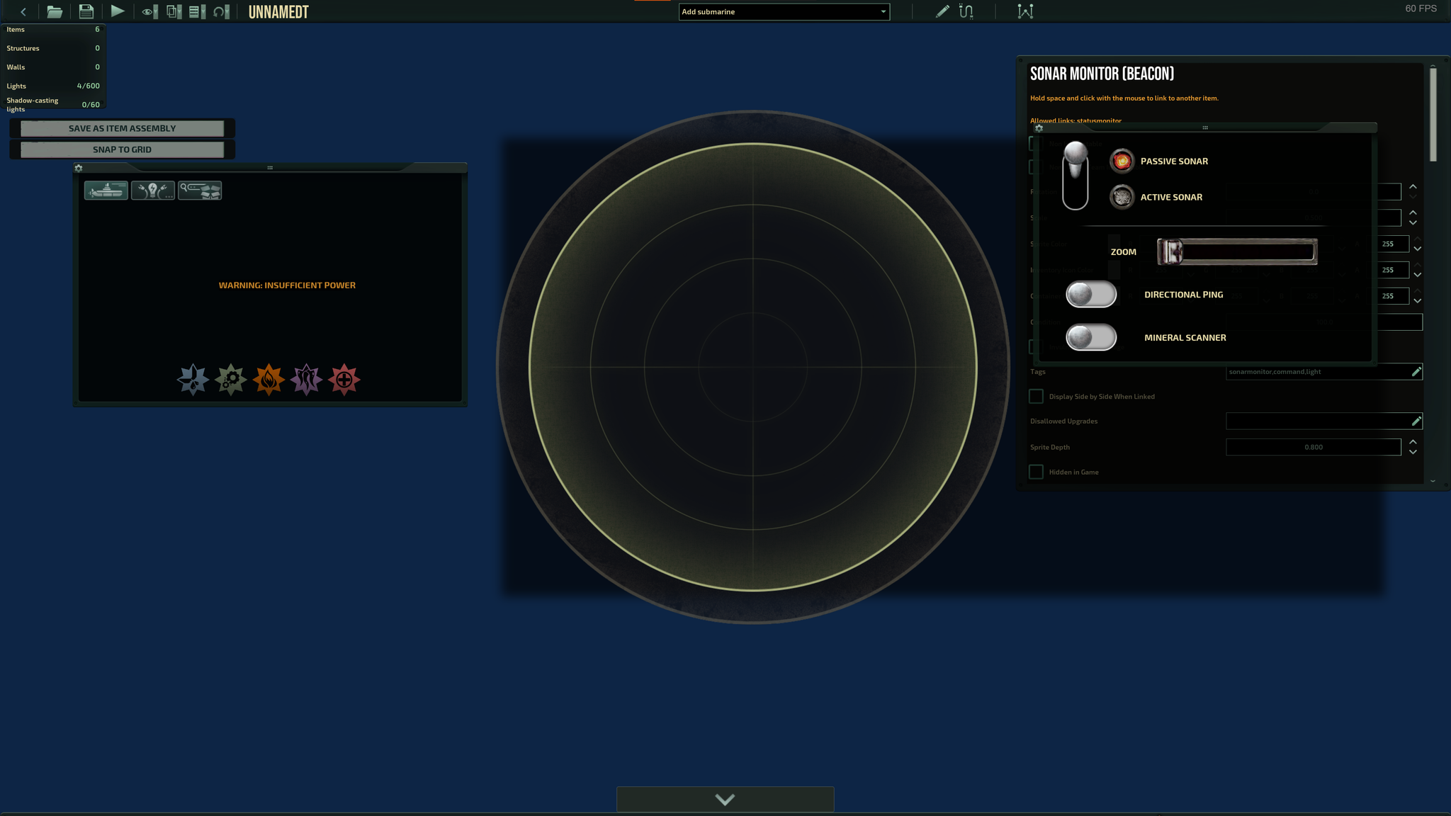 [UI] Circle window of a Sonar Monitor overlaps its control panel ...