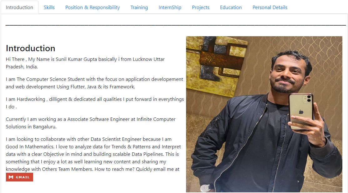 GitHub - Sunil-731820/PersonalPortFolio: Like Resume ..................................