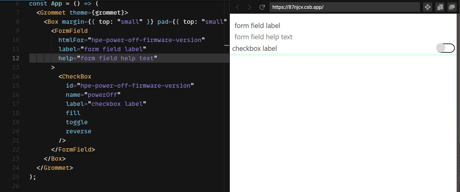 Clicking of form field help text is not toggling the checkbox. · Issue #6929 · grommet/grommet ...