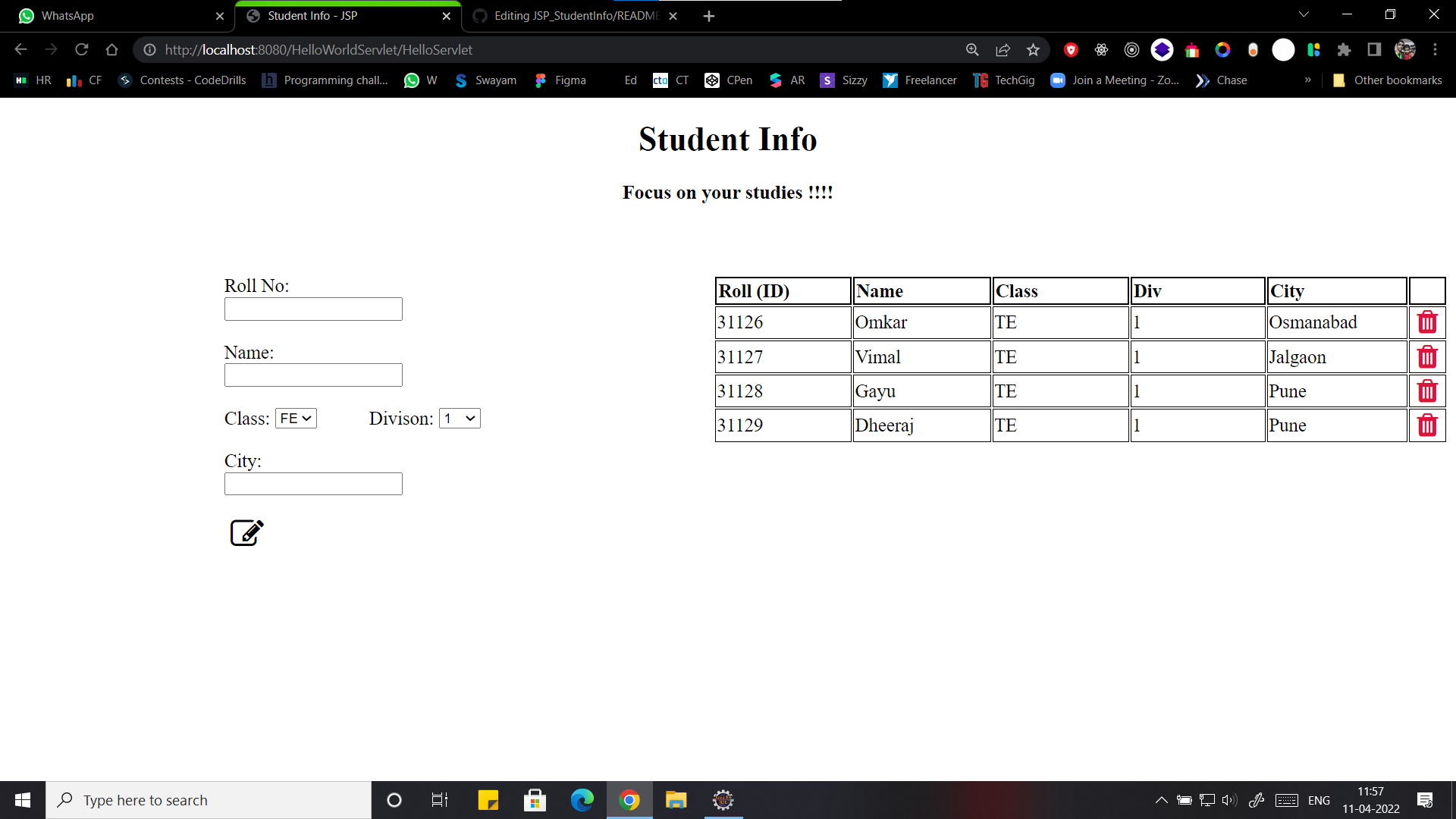 GitHub - djdheeraj5701/JSP_StudentInfo