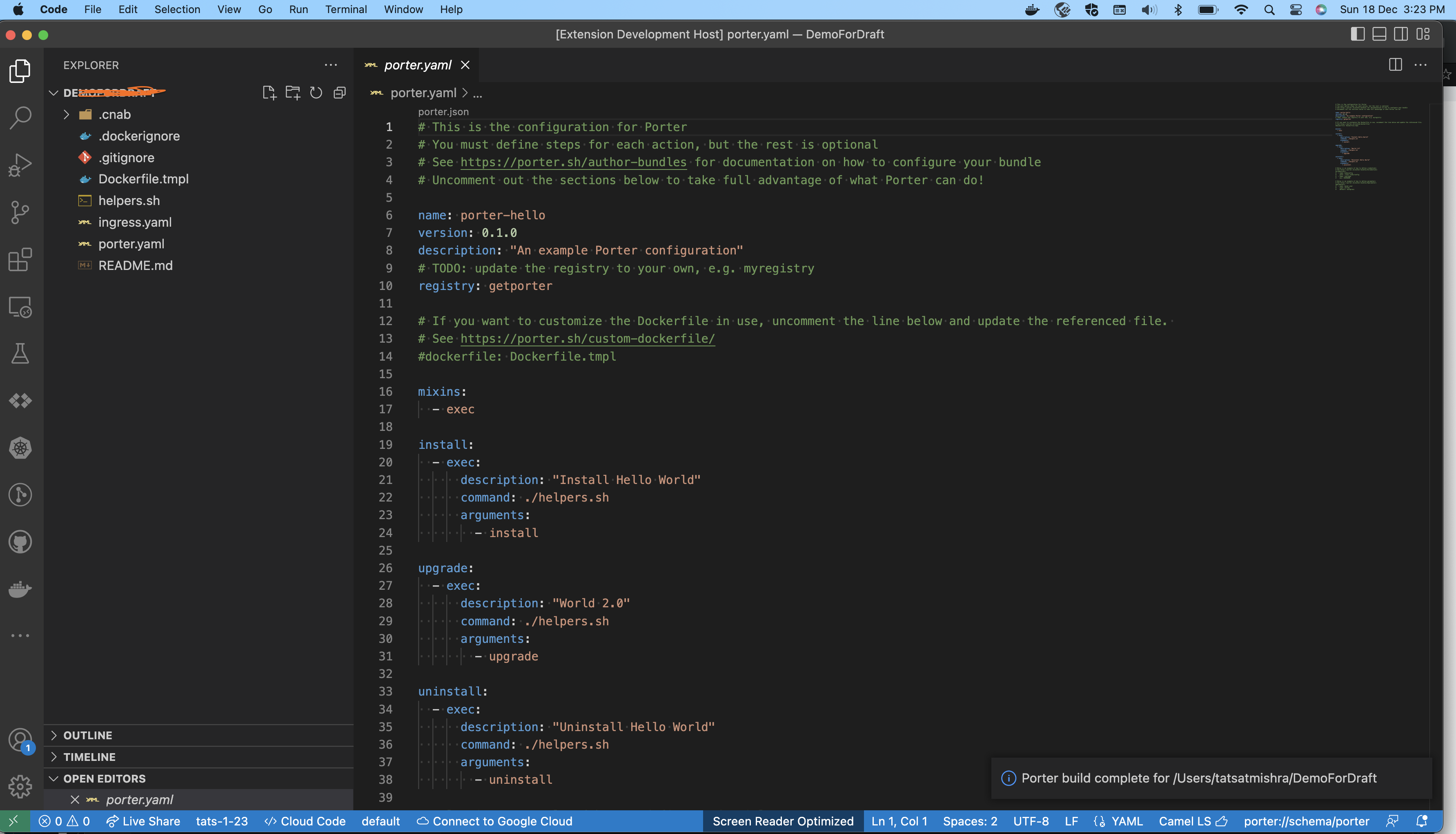 Update packages, vscode engine and associated changes. by Tatsinnit ...