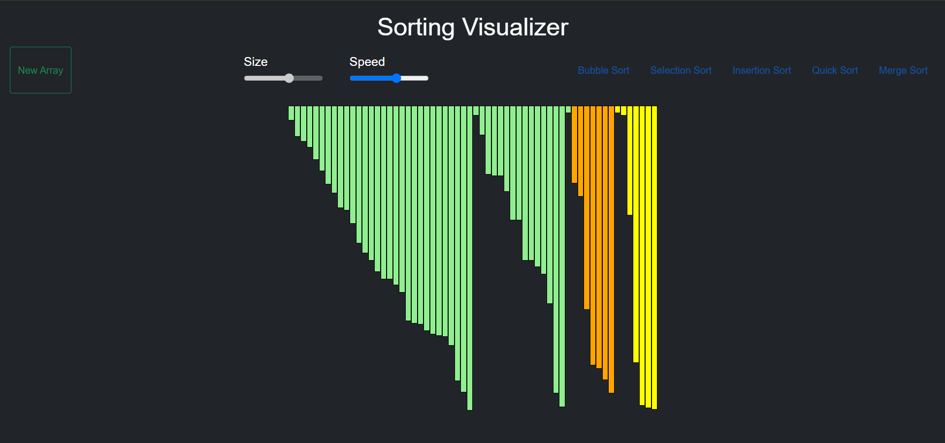 GitHub - 06-glitch/SortingVisualizers: This is a simple visualization project made using ...