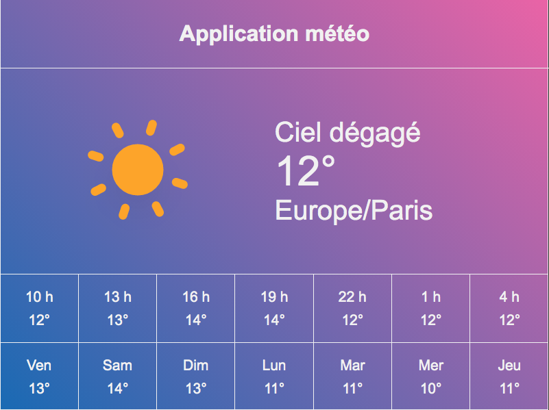 GitHub - lpgiangrande/app-meteo: app utilisant API meteo