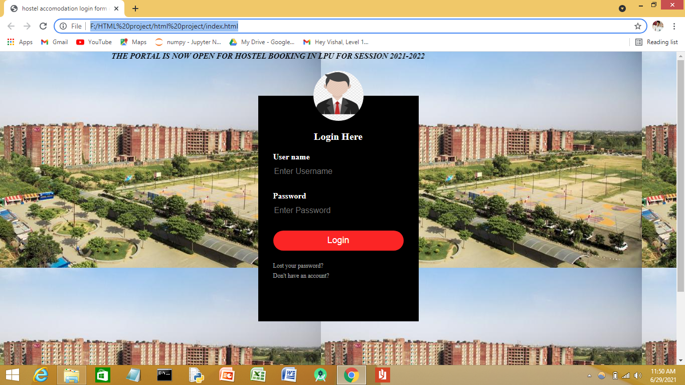GitHub - Vishal2-gupta/HostelManagementSystem-Website: Hostel Management System using HTML5,CSS ...