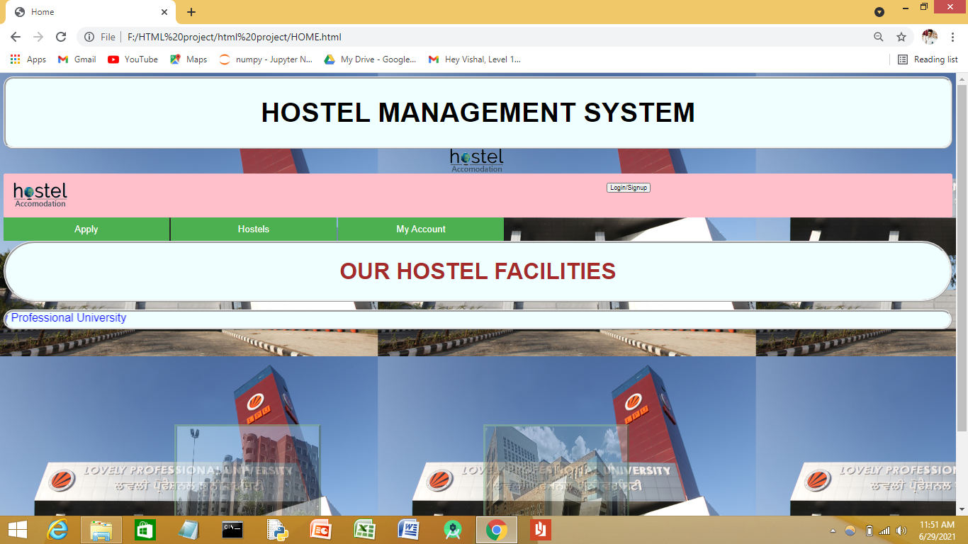 GitHub - Vishal2-gupta/HostelManagementSystem-Website: Hostel Management System using HTML5,CSS ...