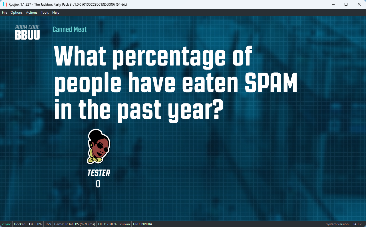 The Jackbox Party Pack 3 - 0100CC80013D6000 · Issue #1571 · Ryujinx/Ryujinx-Games-List · GitHub