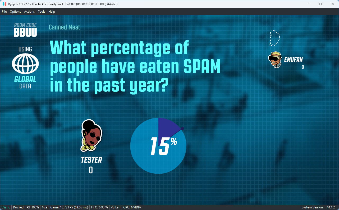 The Jackbox Party Pack 3 - 0100CC80013D6000 · Issue #1571 · Ryujinx/Ryujinx-Games-List · GitHub