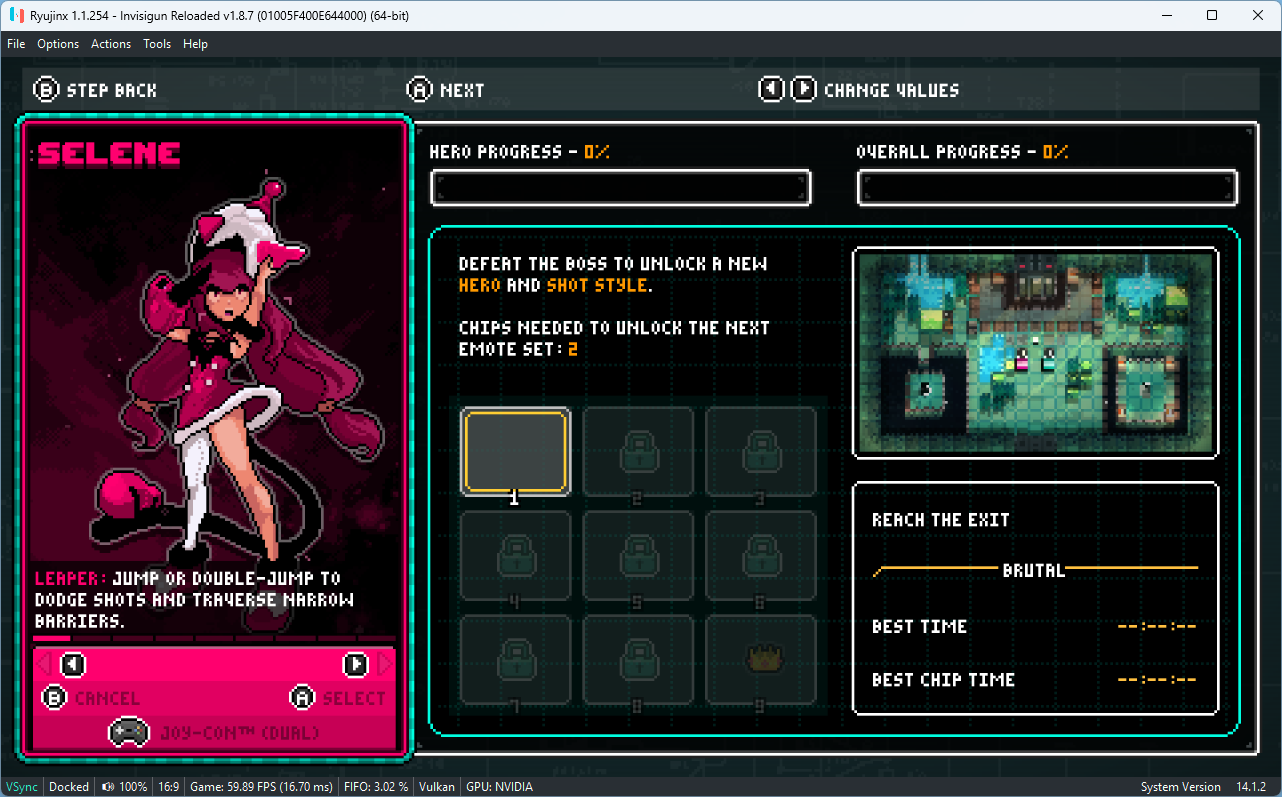 Invisigun Reloaded - 01005F400E644000 · Issue #1836 · Ryujinx/Ryujinx-Games-List · GitHub