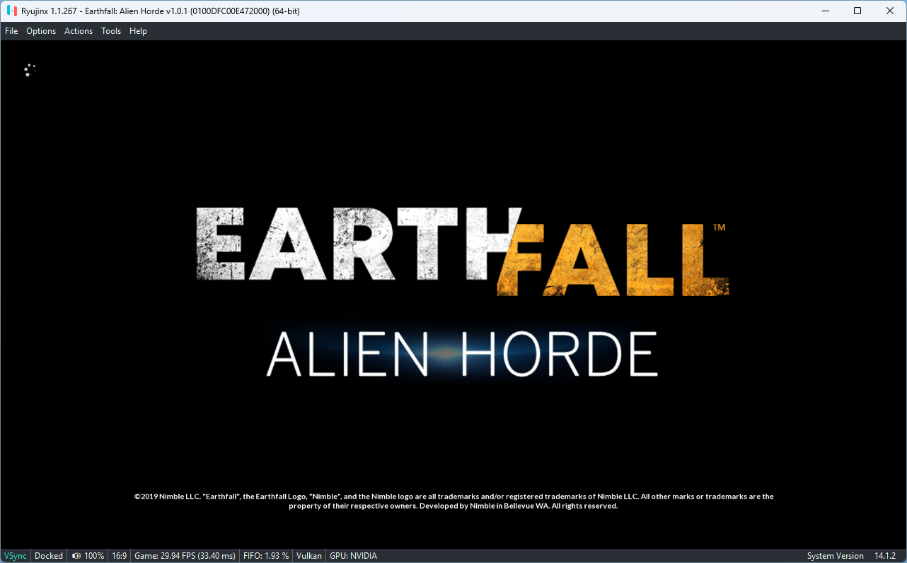 Earthfall: Alien Horde - 0100DFC00E472000 · Issue #2161 · Ryujinx ...