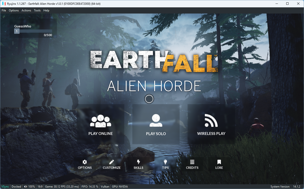 Earthfall: Alien Horde - 0100DFC00E472000 · Issue #2161 · Ryujinx ...