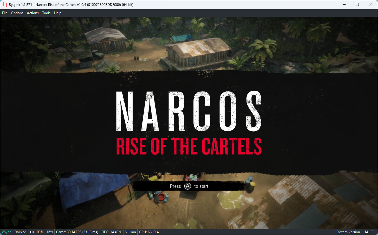 Narcos: Rise of the Cartels - 010072B00BDDE000 · Issue #2130 · Ryujinx/Ryujinx-Games-List · GitHub