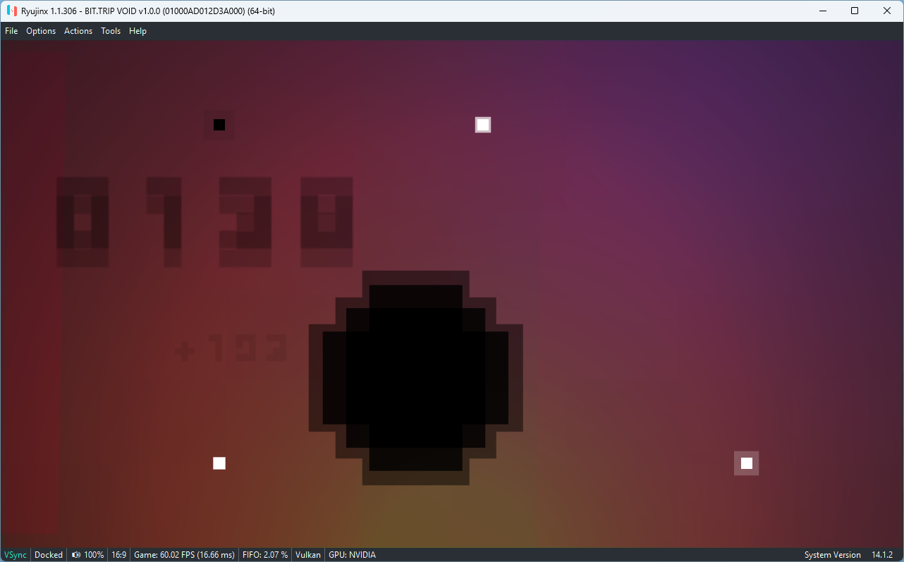 BIT.TRIP VOID - 01000AD012D3A000 · Issue #3216 · Ryujinx/Ryujinx-Games ...