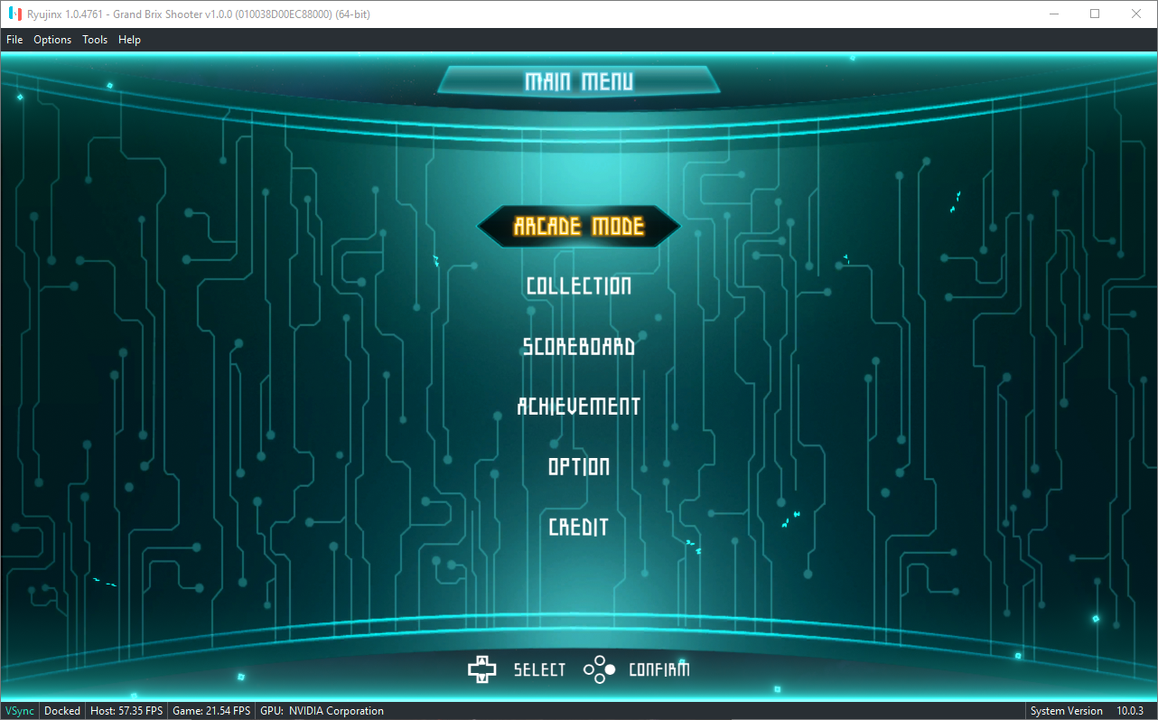 Grand Brix Shooter - 010038D00EC88000 · Issue #1832 · Ryujinx/Ryujinx ...