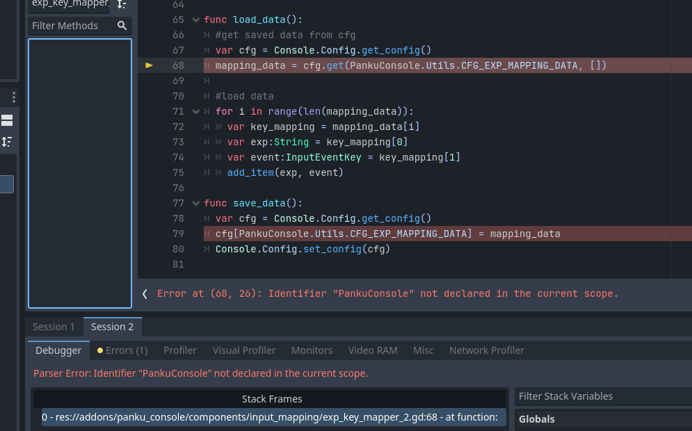 PankuConsole not declared in the current scope · Issue #75 · Ark2000/PankuConsole · GitHub