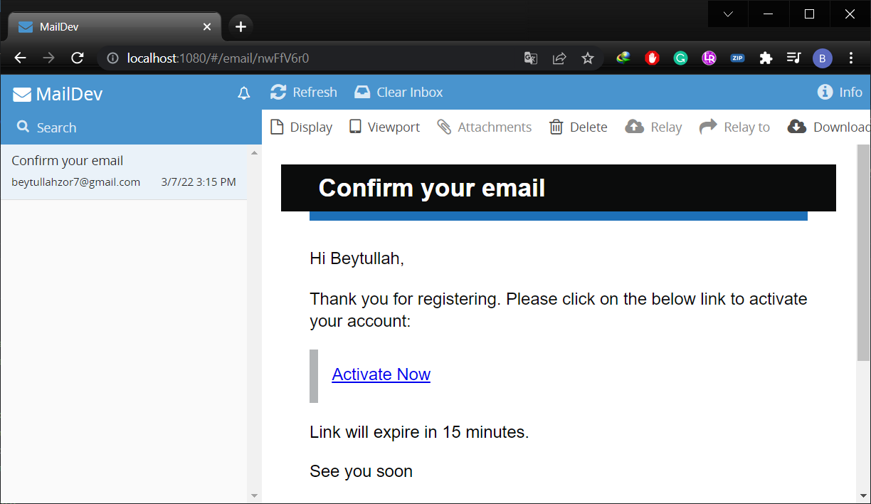 GitHub - Beytullahzor7/RegistrationEmailVerification: Backend User ...