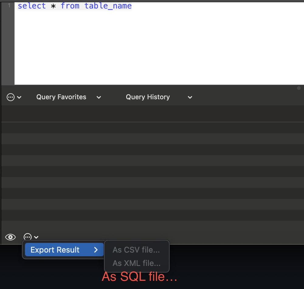Export query as SQL · Issue #1696 · Sequel-Ace/Sequel-Ace · GitHub