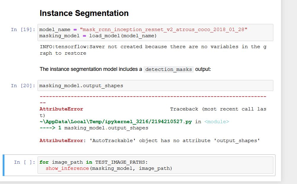 AtrributeError: 'Autotrackable' object has no attribute 'output_shapes' · Issue #10245 ...