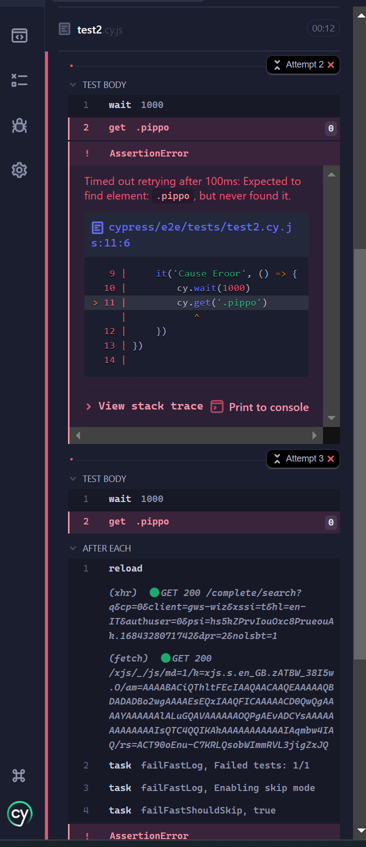 Cypressonfail Not Working When Retries Are Enabled · Issue 26774
